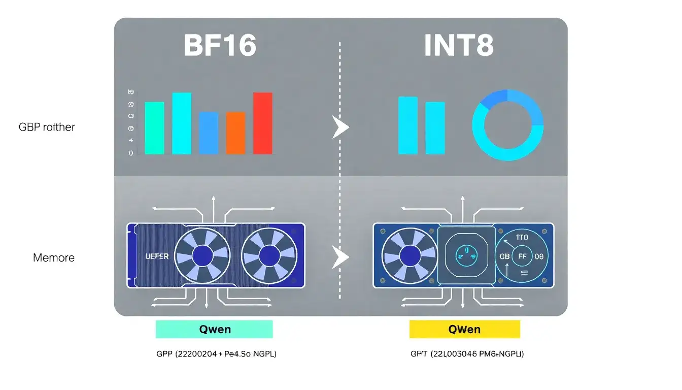 BF16和INT8量化对Qwen模型的显存占用有什么差异_月光AI博客